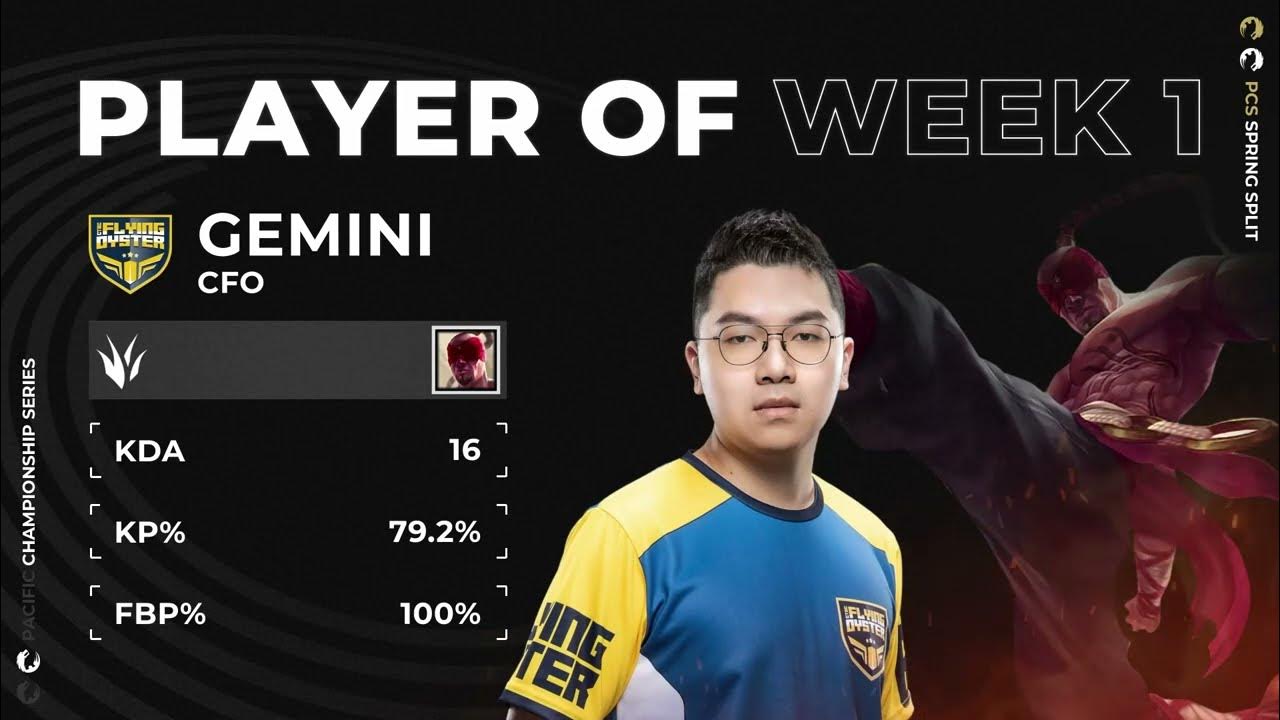 PCS 2022 Spring Split Week 1 MVP | CFO Gemini | PCS 2022 春季聯賽 - YouTube