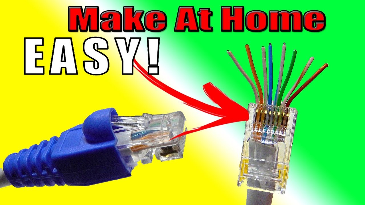 how to make internet cable at home - YouTube