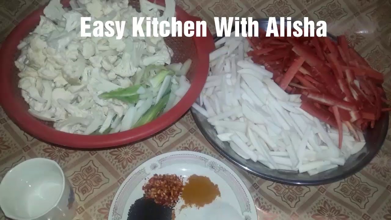 Mix vegetable achar#5 min pickle recipe#must try - YouTube