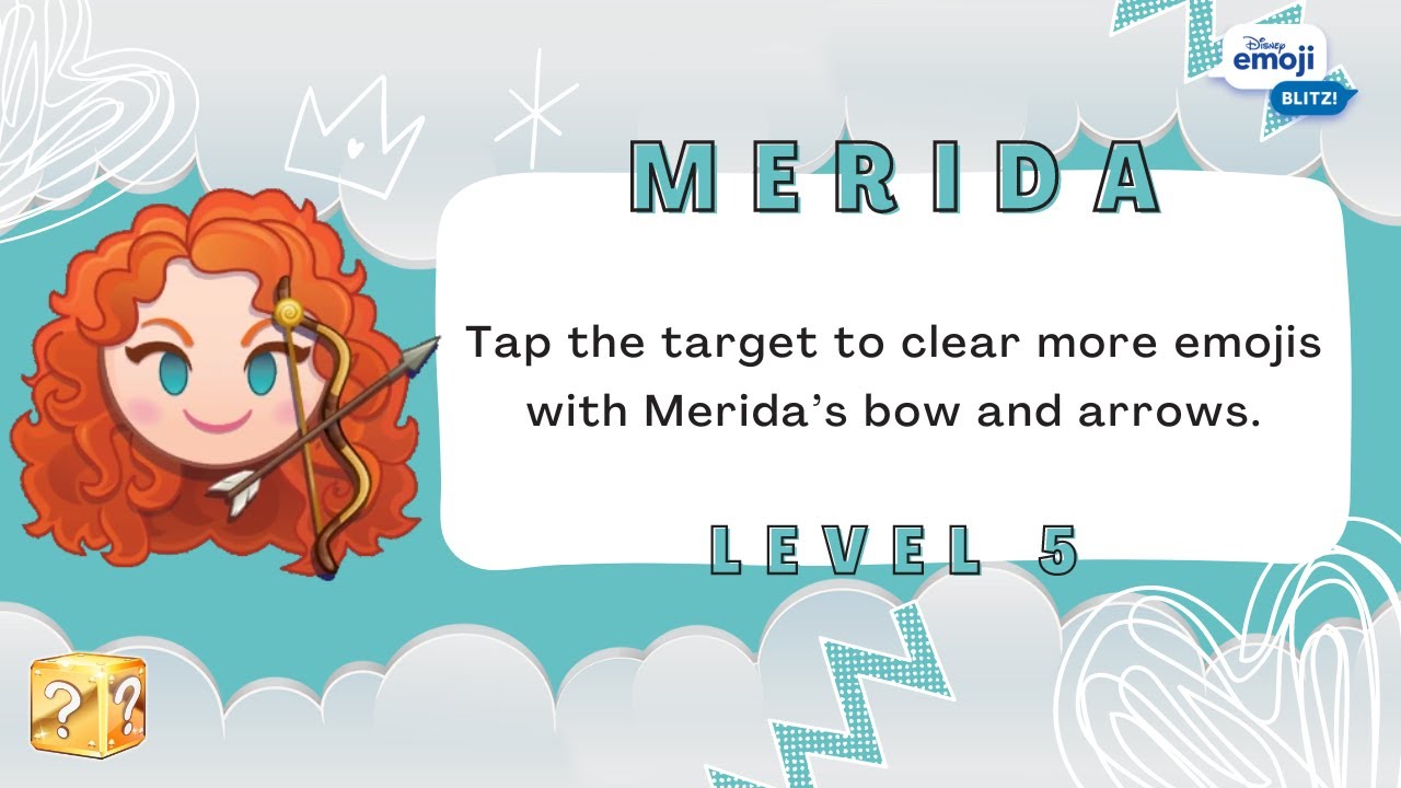 Disney Emoji Blitz - Merida (Level 5) - Brave - Gold Emoji - YouTube