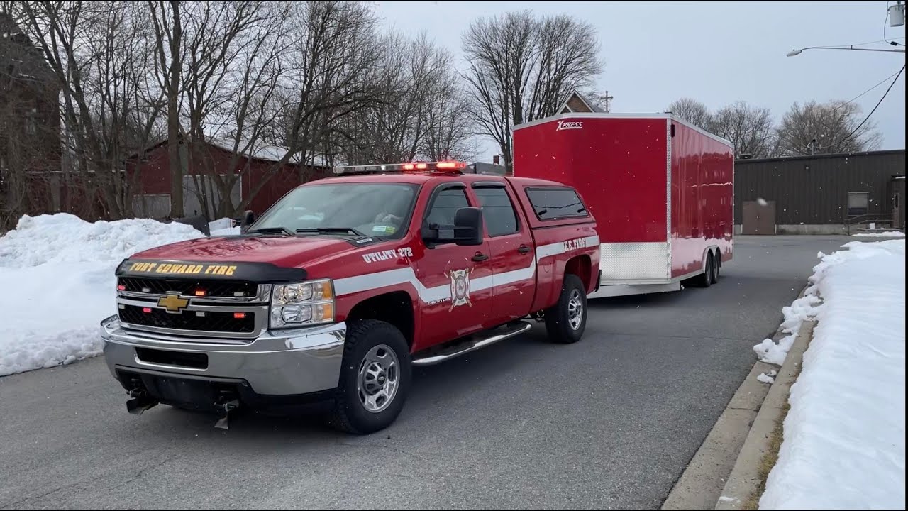 Fort Edward Fire Utility 272 w/ *RARE* ATV Responding - YouTube