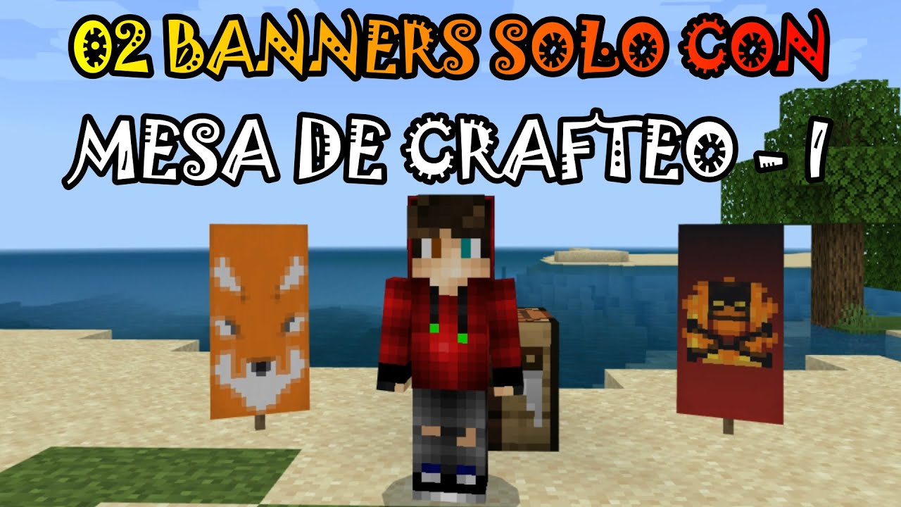 CREA 02 BANNERS CON SOLO LA MESA DE CRAFTEO (I) EN MINECRAFT 1.18.31 ...