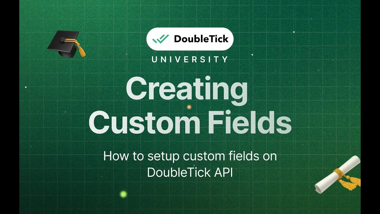 Creating and managing custom fields | DoubleTick WhatsApp API Tutorial - YouTube