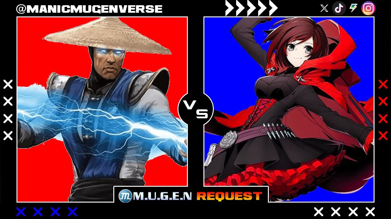 MUGEN Request | Ruby Rose vs Raiden + Download Chars - YouTube