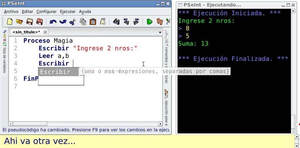 PSeInt 20121230 - YouTube
