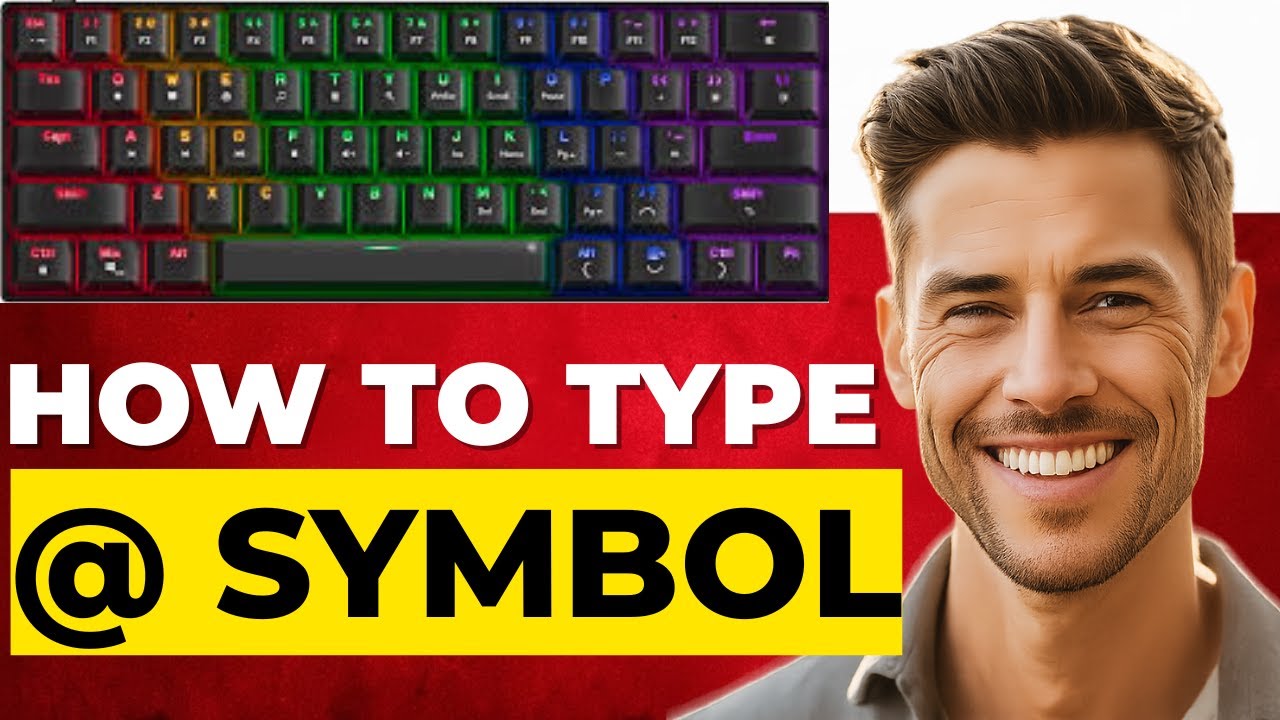How To Type At The Rate (@) on PC & Laptop | @ Symbol Guide - YouTube