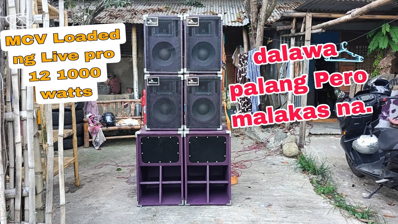 Ito na Ang Sound Check Sa Aking Dalawang MCV box Na loaded ng Live pro 12 - YouTube