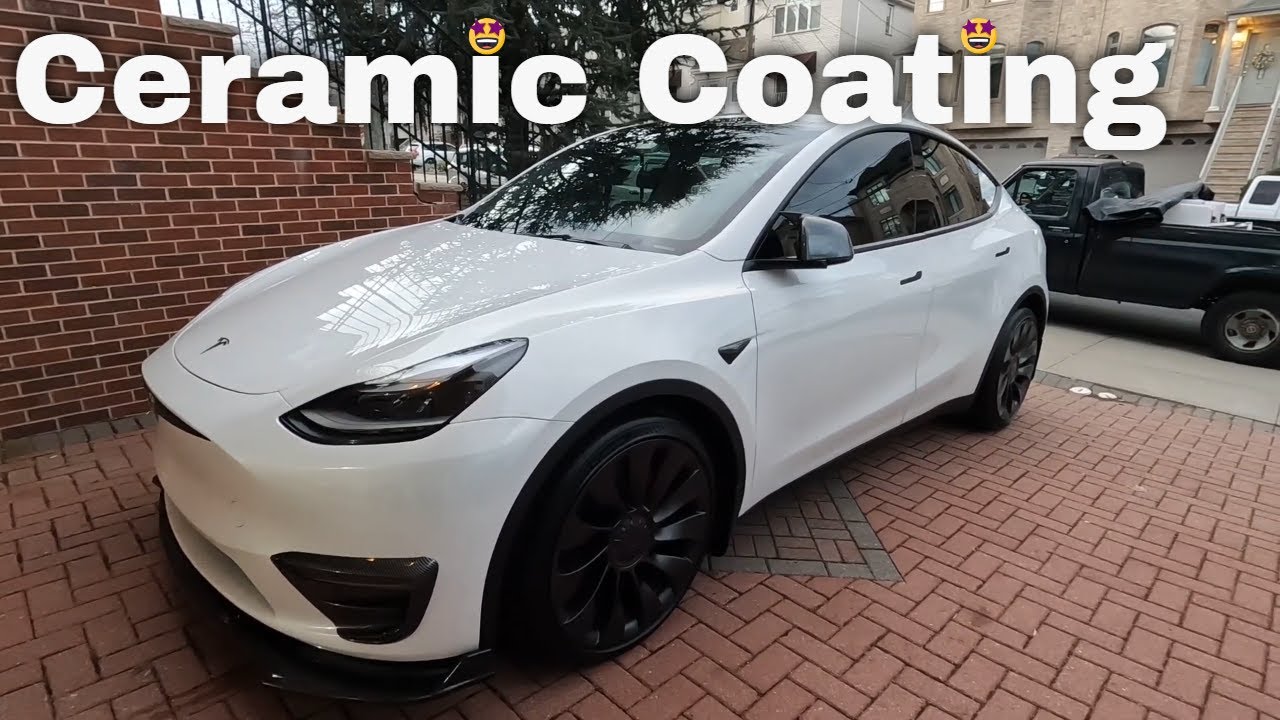 Ceramic Coating (Gyeon Syncro EVO) I Tesla Model Y - YouTube