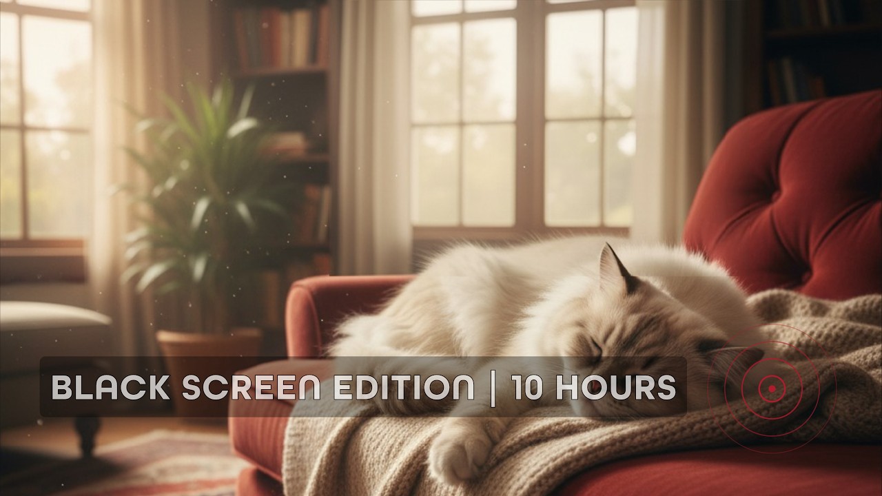 Deep Red Noise & Cat Purr for Cozy Sleep & Anxiety Relief - YouTube