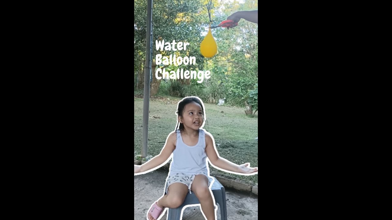 Water Balloon Challenge | Playing Tagalog English Kids Activities - YouTube