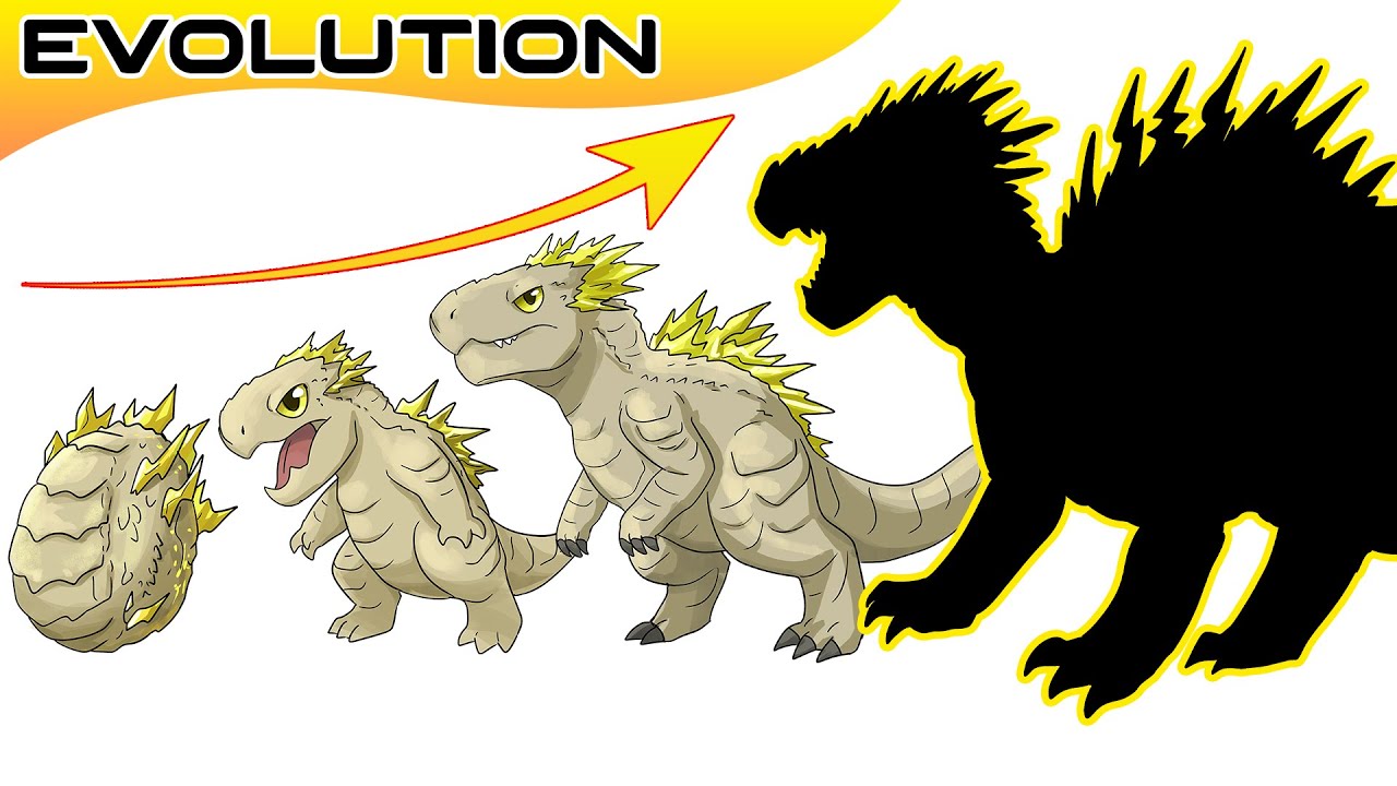 Godzilla x Kong: Electric Type SHIMO Titanus Grow Up Evolution ...