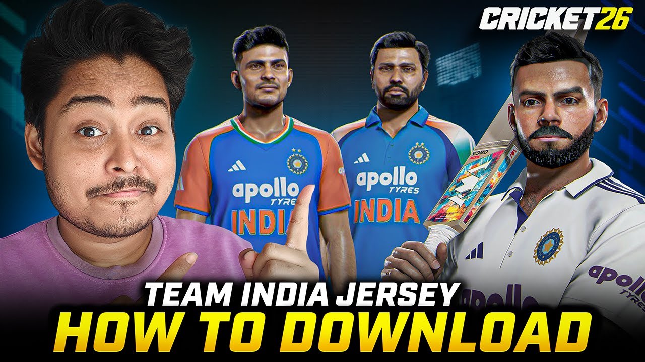 How to Download Team India Kits & Lineups in Cricket 26 | Virat Kohli ...