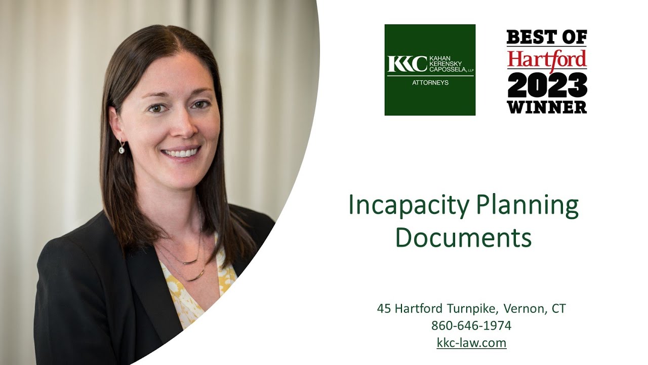 Incapacity Planning Documents - YouTube
