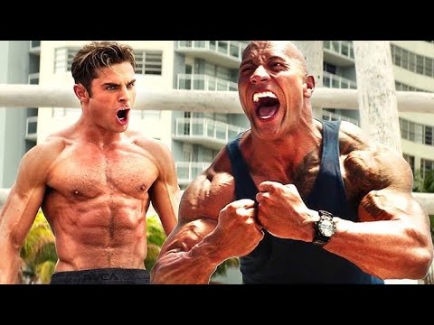 The Epic Clash Between The Rock and Zac Efron - Baywatch (2017)