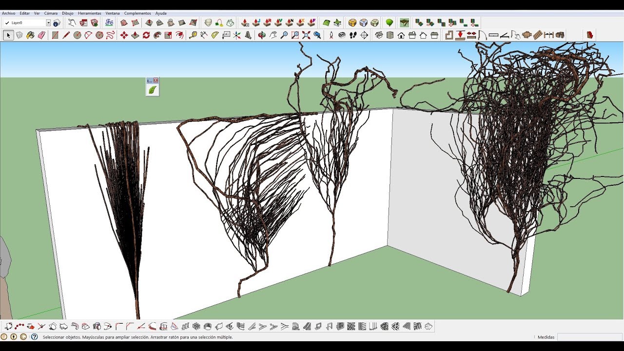 RECOMENDADO!! Plugin Sketchup para generar hiedra o enredadera ...