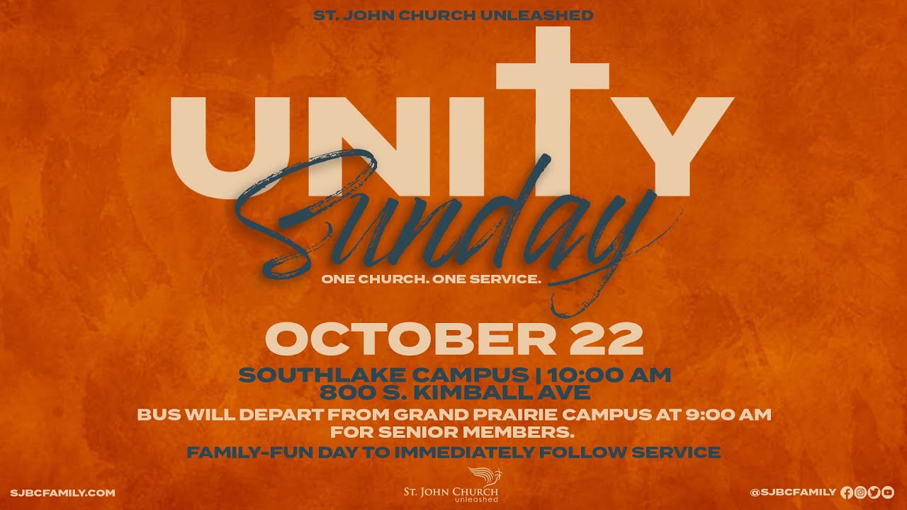 SJC Unity Sunday - Southlake - October 22nd - YouTube