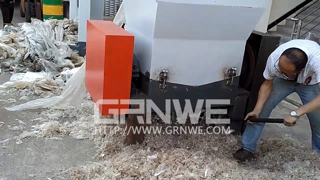 plastic film crusher machine - YouTube