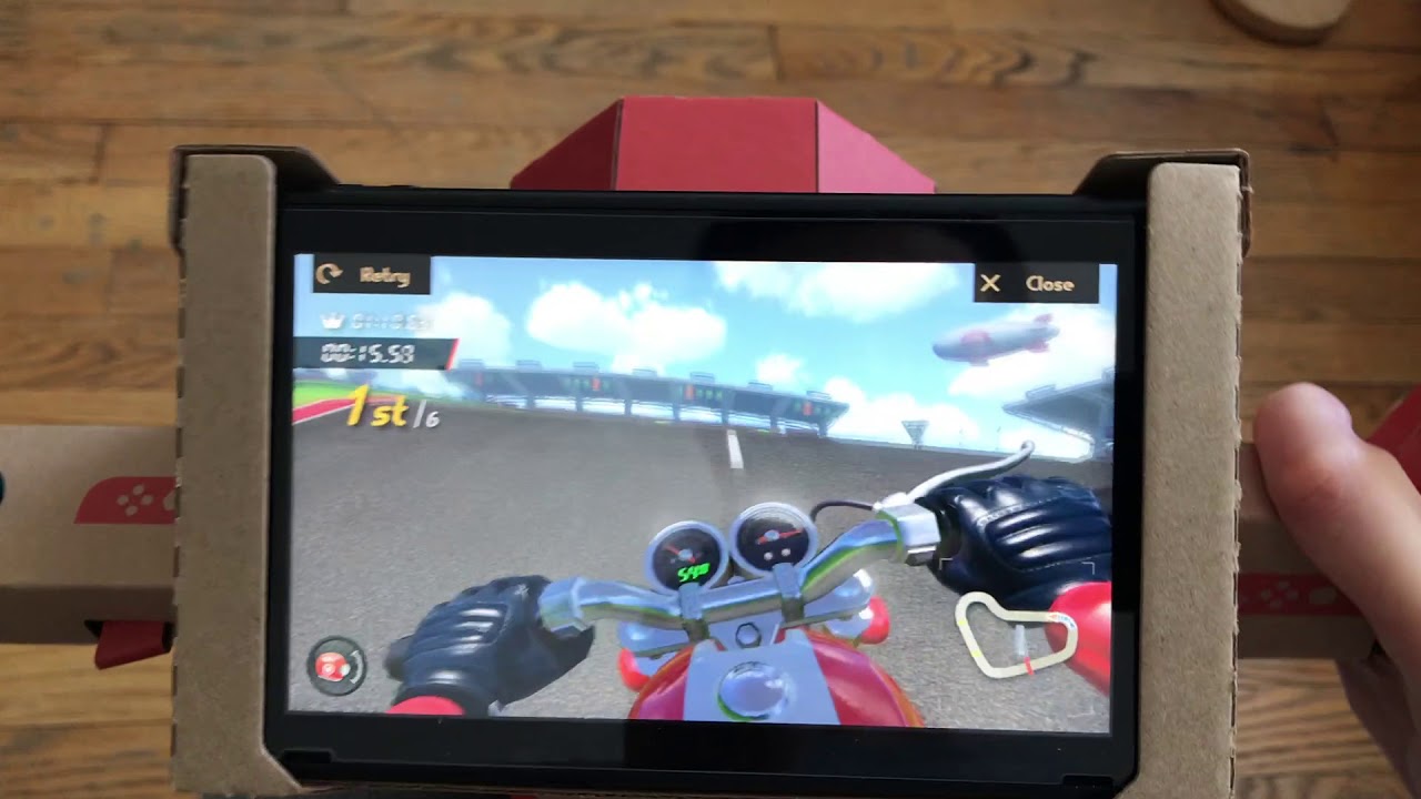 Nintendo Switch Labo Motorbike - YouTube