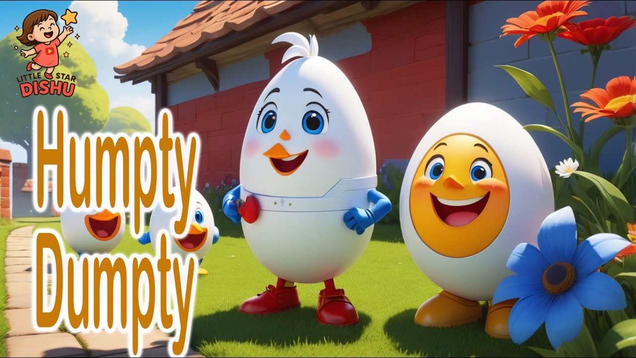 Humpty Dumpty Nursery Rhyme - 3D Animation English Rhymes for children ...