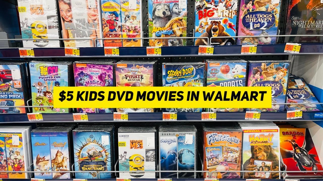$5 KIDS DVD MOVIES IN WALMART - YouTube