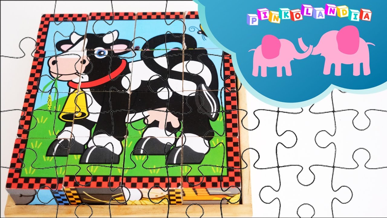 ROMPECABEZAS DE ANIMALES DE LA GRANJA DE MELISSA & DOUG | LA VACA ...
