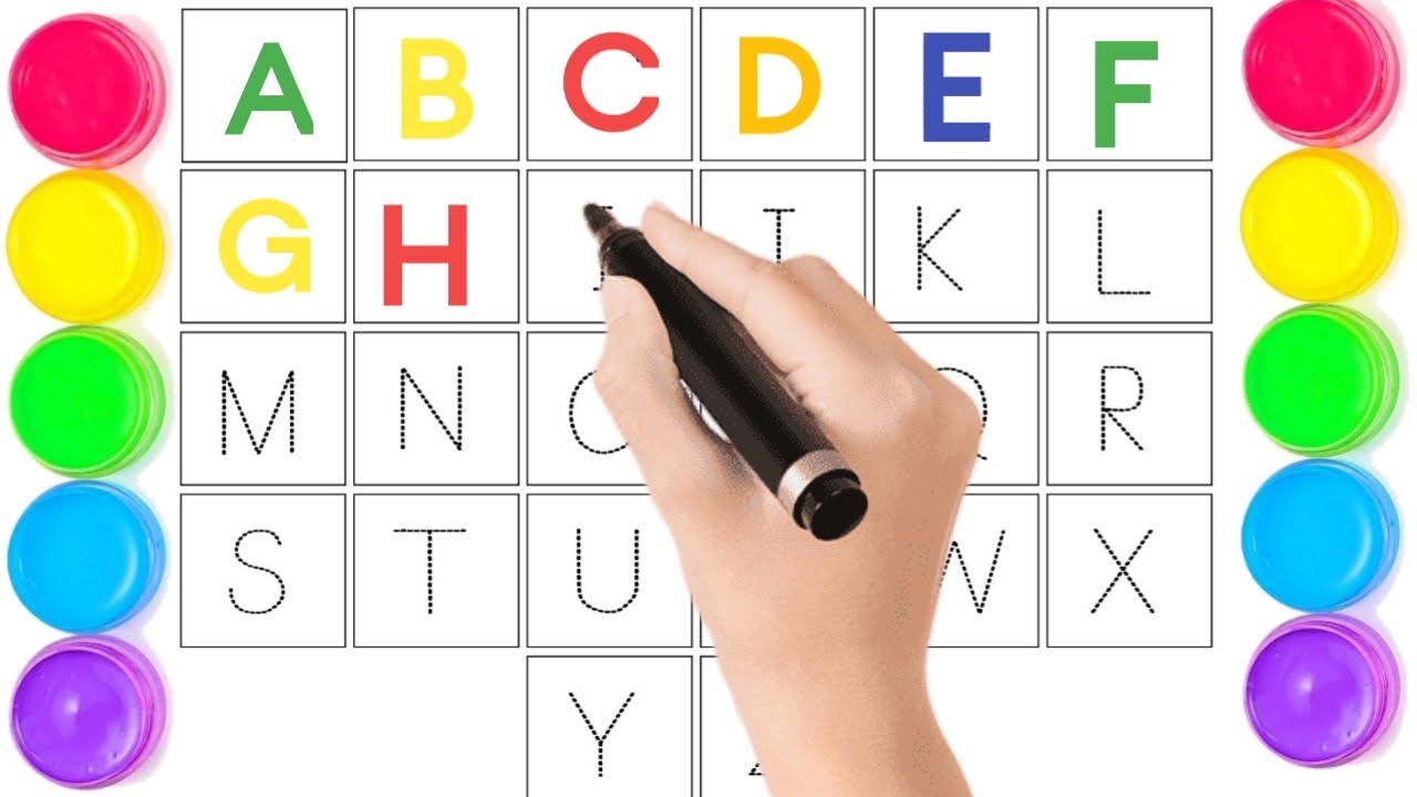 identify color | a to z drawing | abcd drawing | a for apple | a to z ...