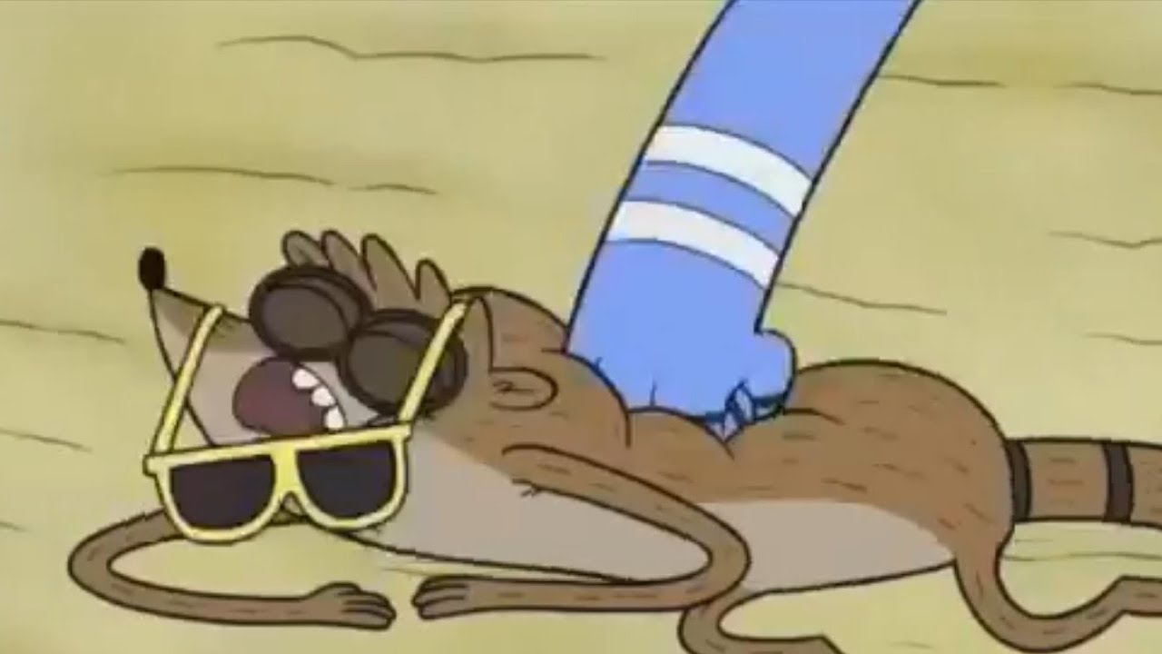 Rigby is simping (Samsung Girl Meme) - YouTube