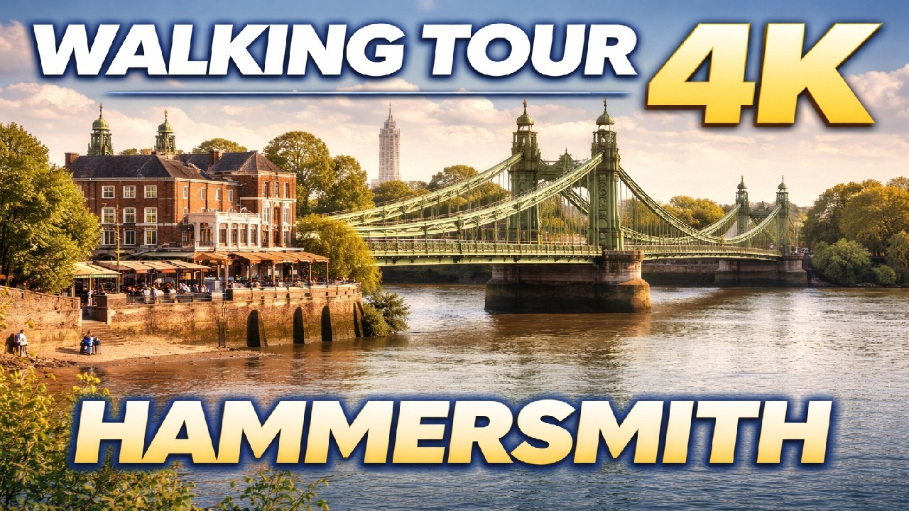 HAMMERSMITH Walking Tour 4K 🇬🇧 | London Riverside Walk | Hammersmith ...