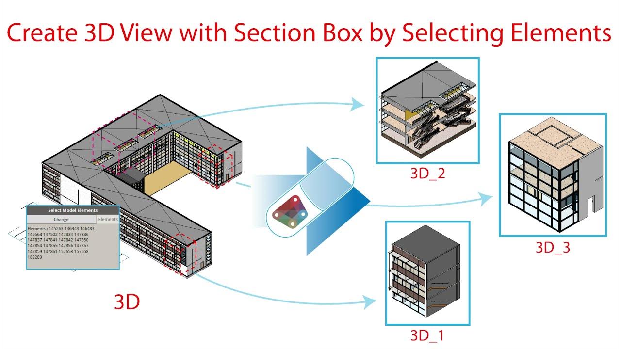 Revit Dynamo #8.10 Create 3D View with Section Box by Selecting Elements - YouTube