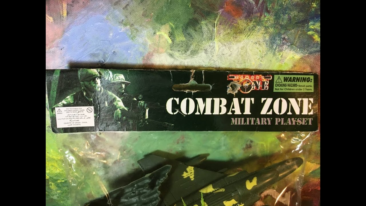 Unboxing Combat Zone Military Playset (00778) - YouTube