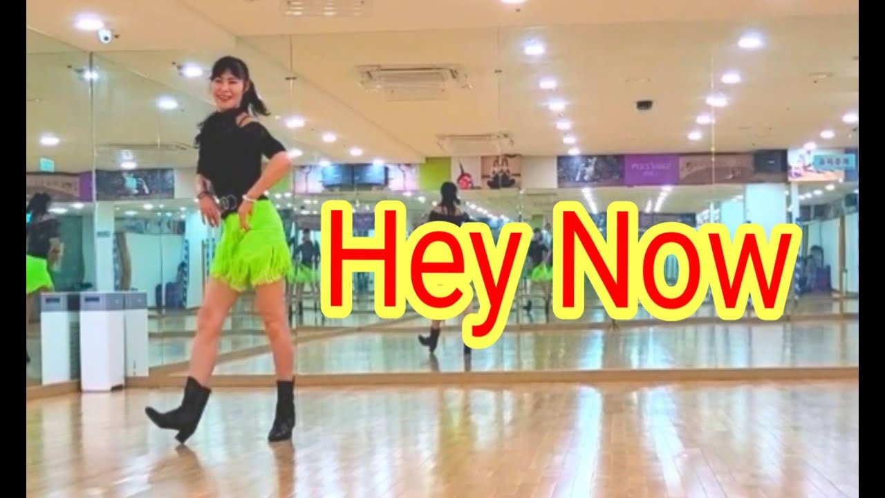Hey Now-Line dance (사)한국라인댄스협회-남양주지회 (Demo) - YouTube