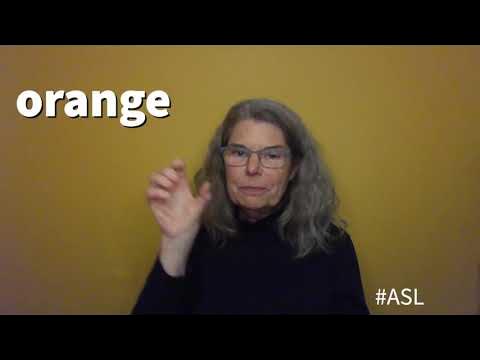 Learn the sign: Orange (ASL) - YouTube