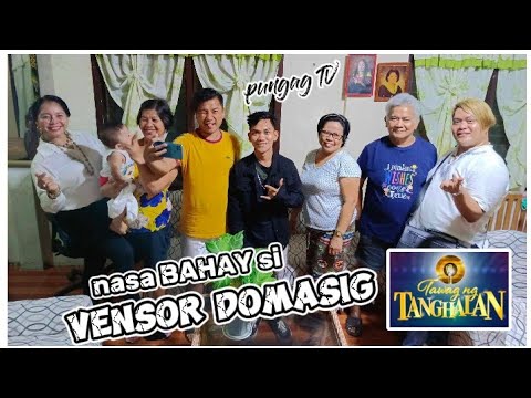 VENSOR DOMASIG ng TAWAG NG TANGHALAN, nagawi sa bahay! - YouTube