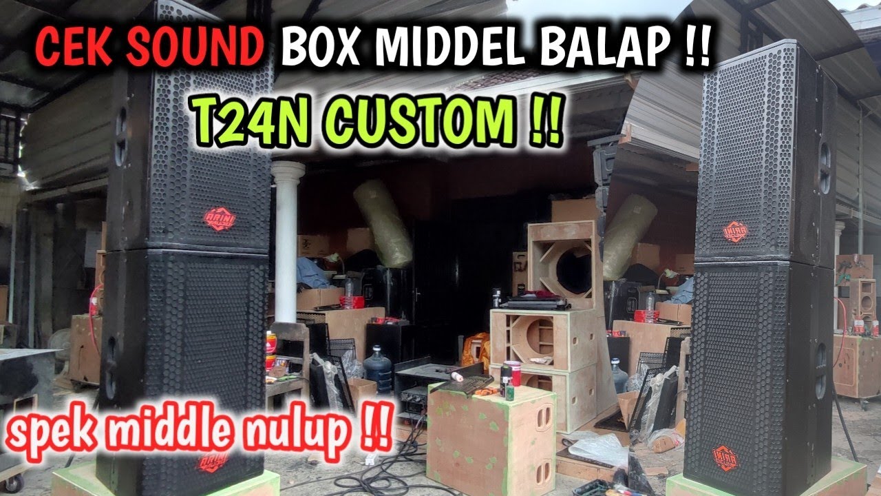 CEK SOUND BOX MIDDLE BALAP !! - YouTube