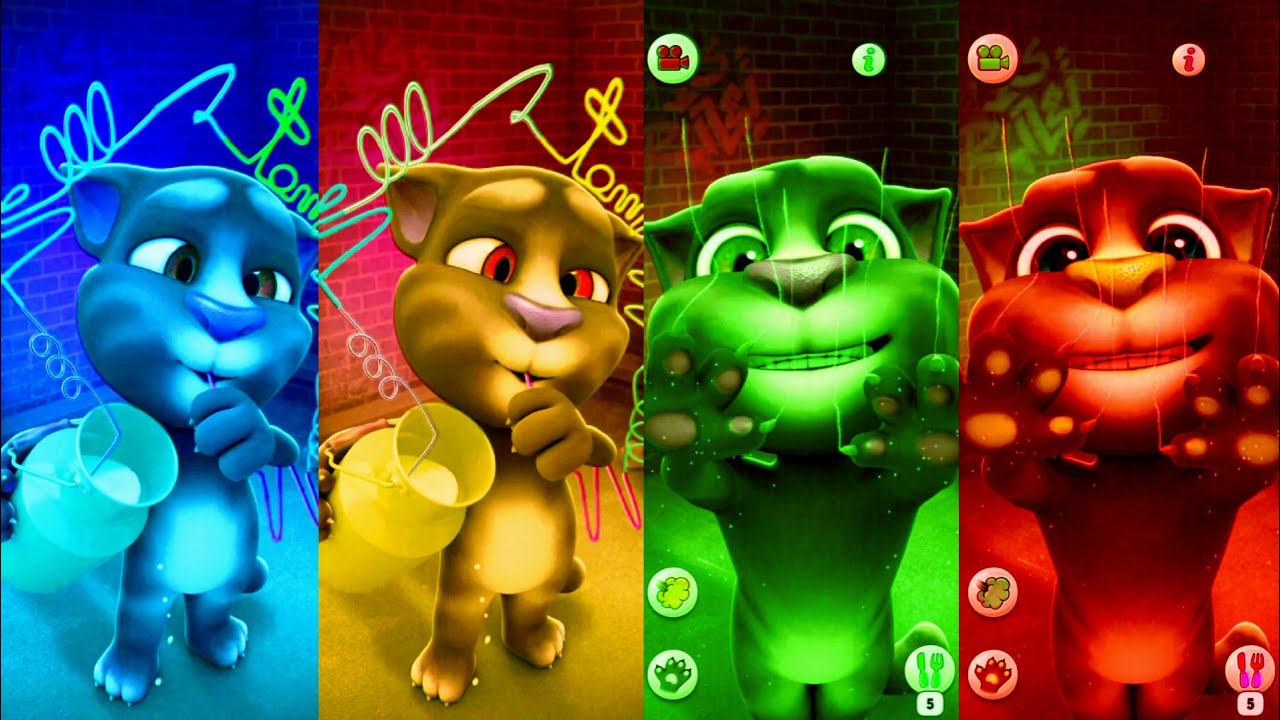 Talking Tom Cat Fails Colors Movement -- MY Talking Tom Cartoon Colours ...
