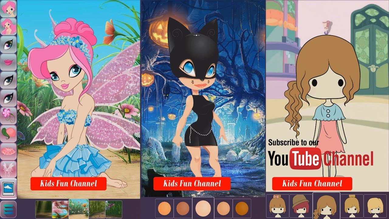 Princess Makeover Colouring Dress up Makeup Fairy Cartoon - YouTube