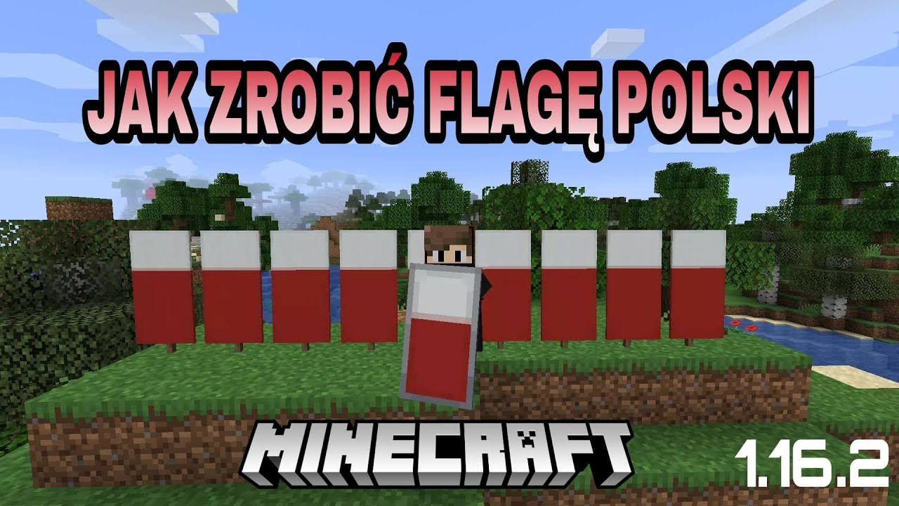 Jak zrobić flagę Polski w Minecraft na wersji 1.16.2? /Poradnik #7 ...