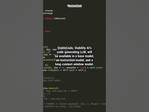 Stability AI launches StableCode, an LLM for code generation - YouTube