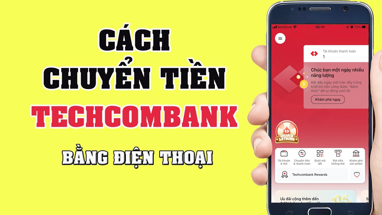 Cách Chuyển Tiền Techcombank Bằng Điện Thoại - YouTube