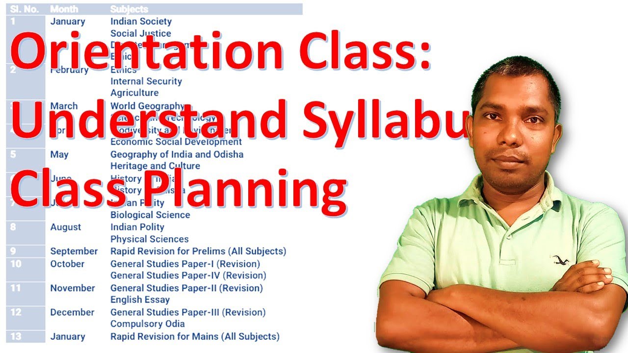 OPSC 2023 Orientation Class: Understand Syllabus & Class Planning - YouTube