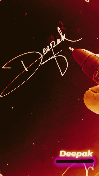 D signature style Deepak name #youtube #creative #shorts #sign # ...