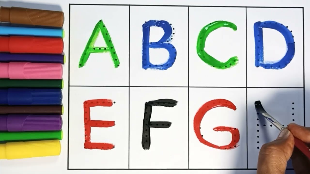 Abcd Dotted Tracing English Alphabet Writing | Preschool abc learning ...