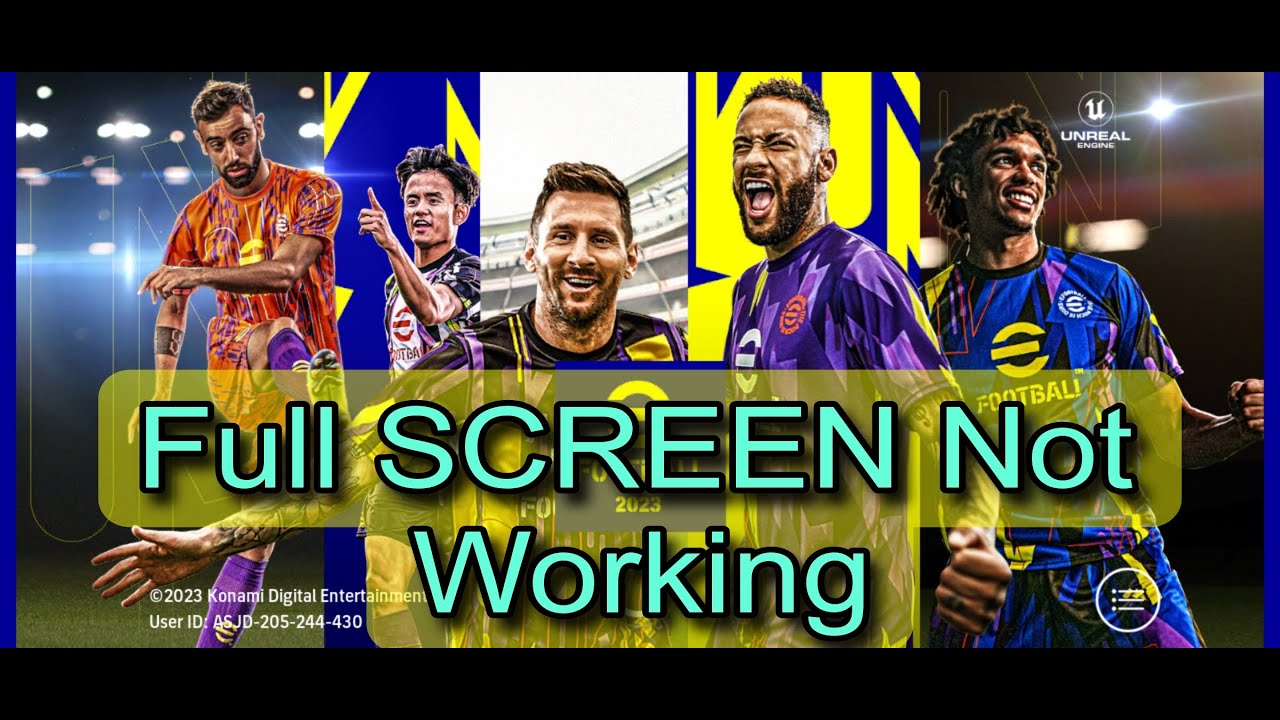 Pes 2023 full screen | Redmi Note 12 pro full screen app not working ...