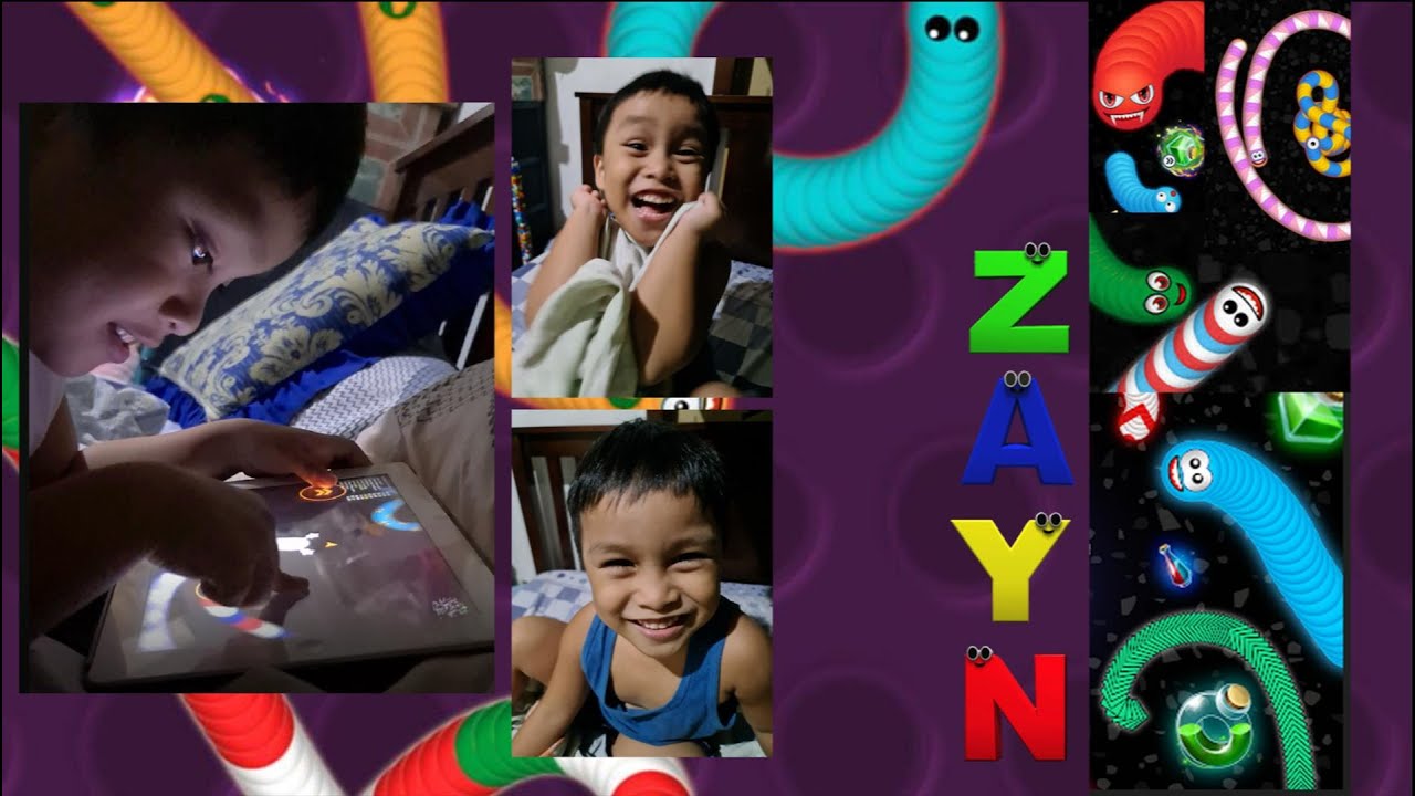 WormsZone.io game time with Zayn | 5-year old kid epic gameplay - YouTube