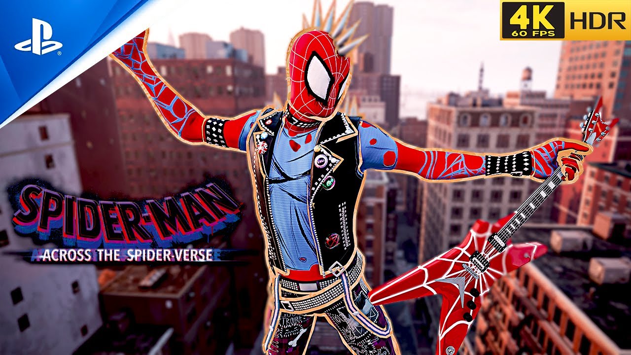 *NEW* SPIDER-PUNK Across The Spider-Verse Suit - Marvel's Spider-Man ...