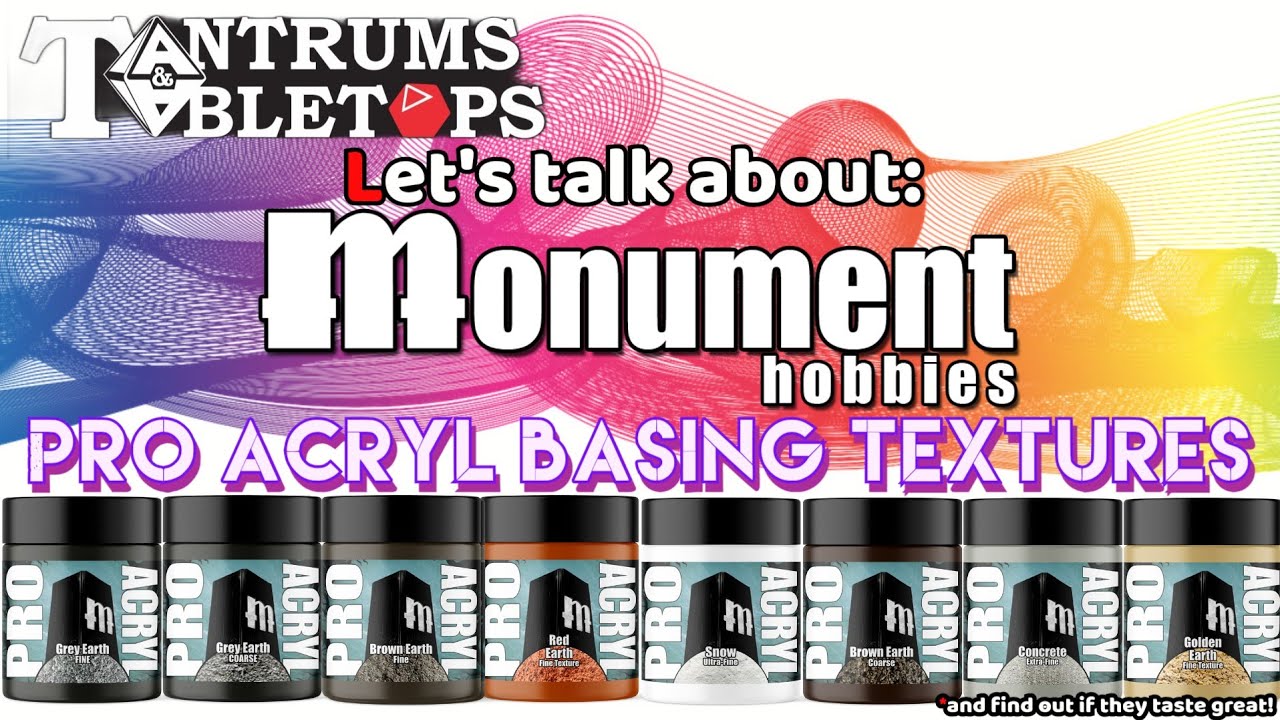Pro Acryl Basing Textures by Monument Hobbies - Lets talk paint! - YouTube