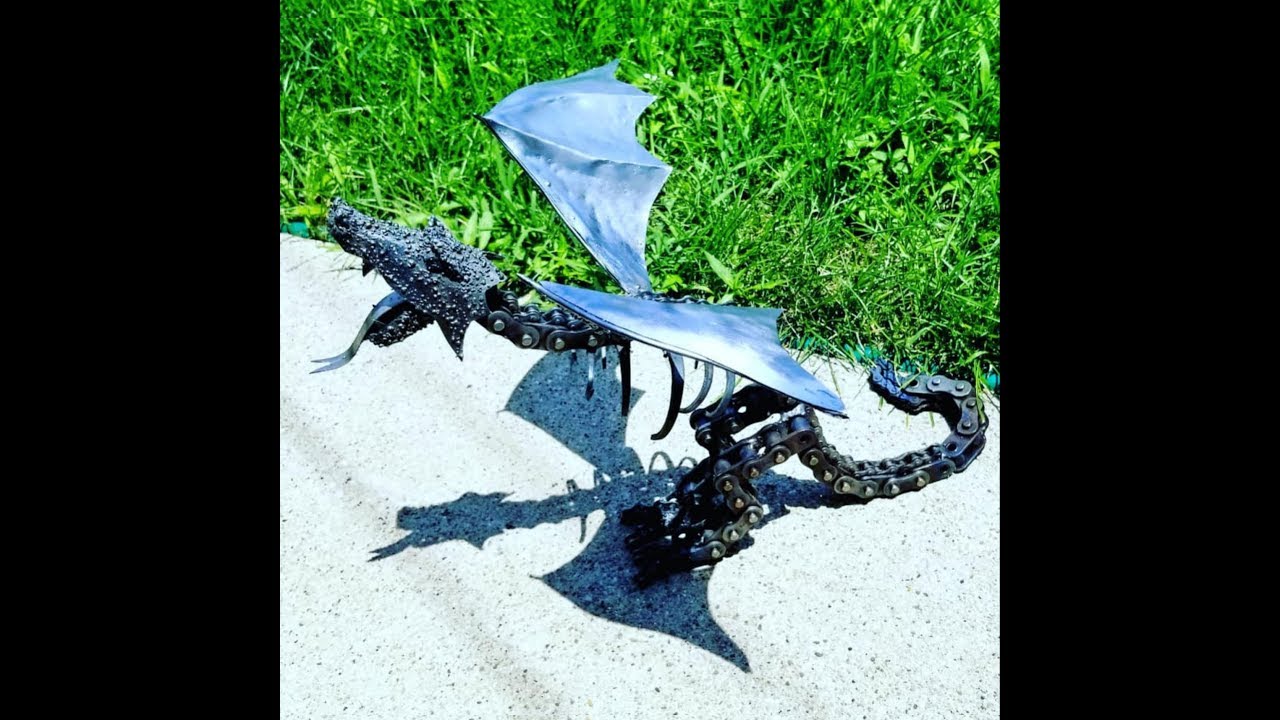 Scrap Metal Winged Dragon Welding Project Timelapse Video - YouTube