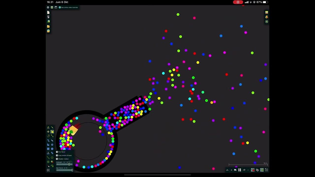 Marble Explosion Cannon Survival Addition Marble Race in Algodoo - YouTube