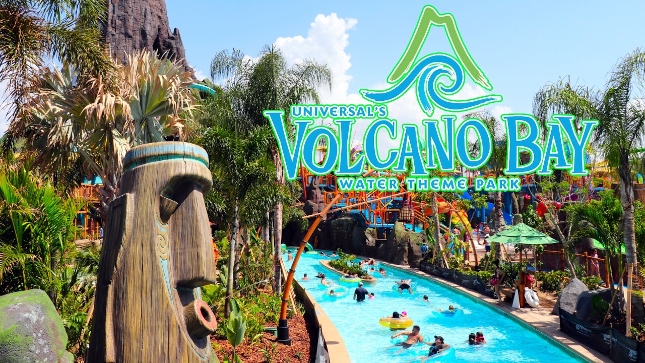 Volcano Bay Lazy River and Wave Pool POV at Universal Studios Florida ...