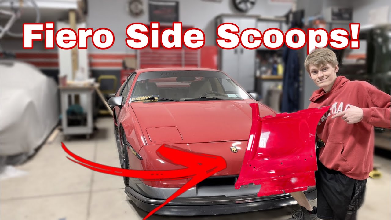 Installing Side Scoops On My Pontiac Fiero - YouTube